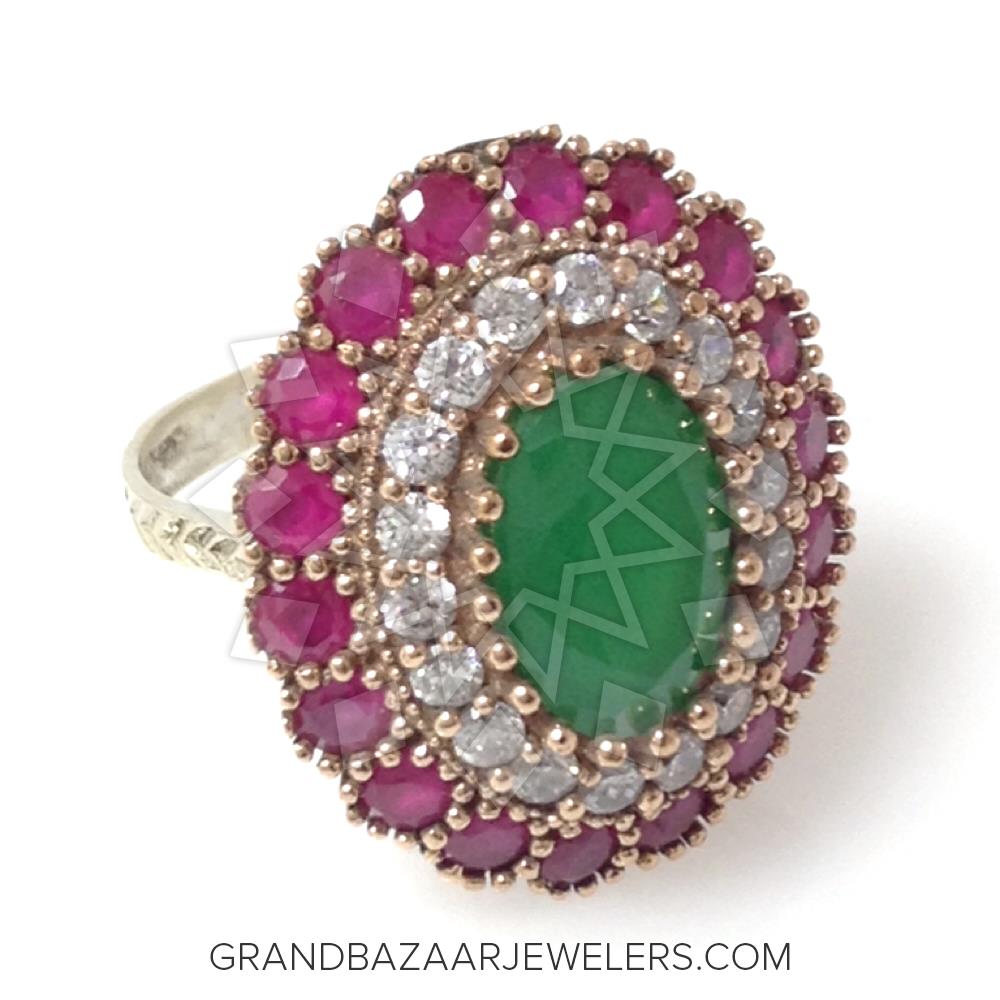 Vintage Antique Turkish Silver Rings GBJ227RG7594