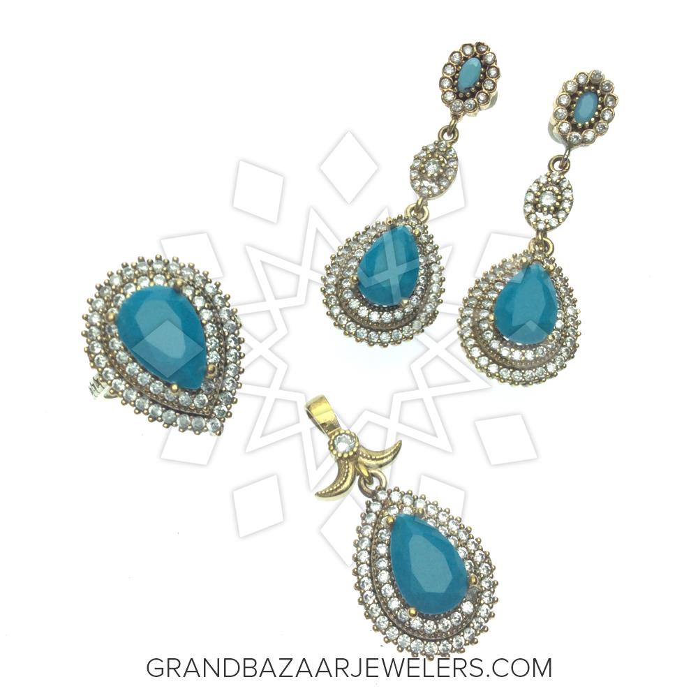 Hurrem Sultan Turkish Jewelry Sets GBJ27ST26181